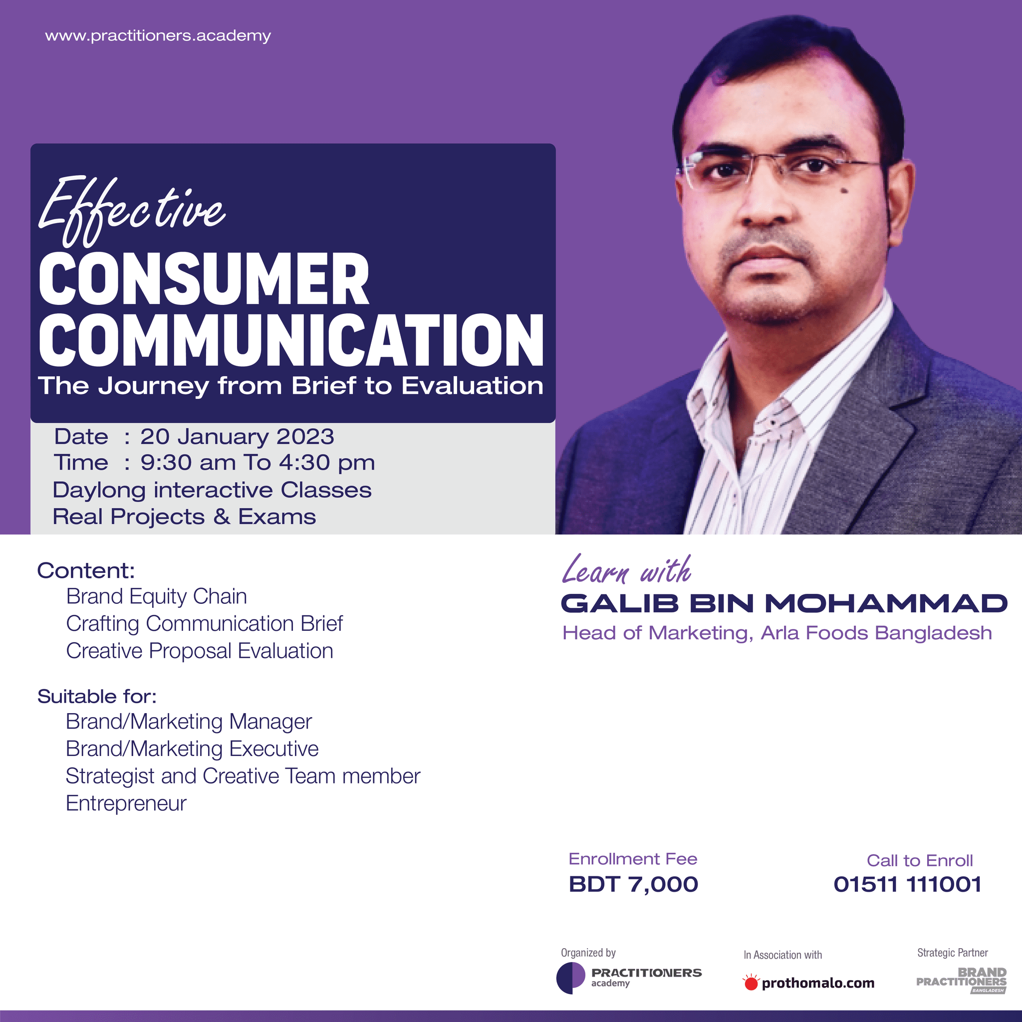 Consumer Communication Course by Galib Bin Mohammad - Brand Practitioners | Keep Exploring
