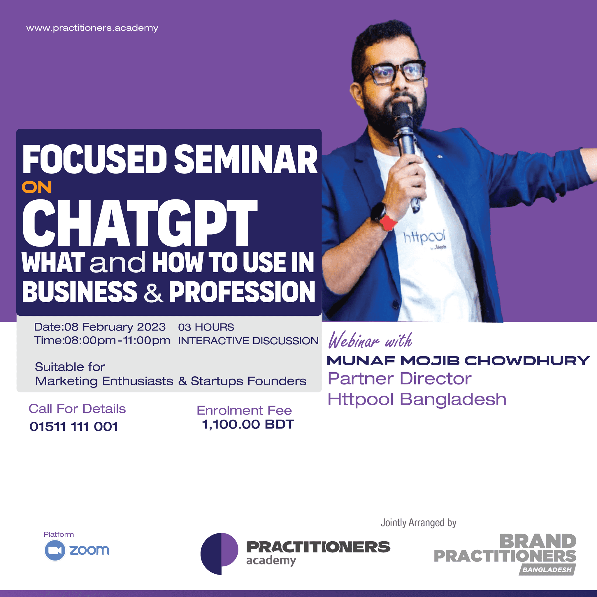 Focused Seminar on ChatGPT Webinar with Munaf Mujib Chowdhury: Learn about AI Technology - Brand ...