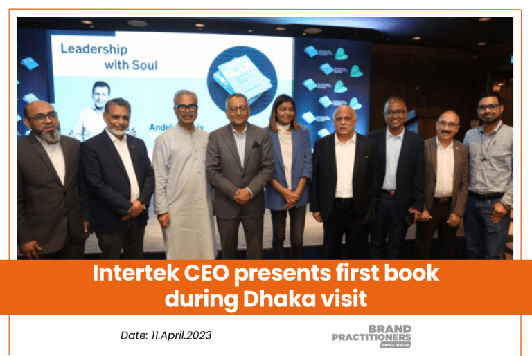 Intertek CEO presents first book during Dhaka visit - Brand Practitioners | Keep Exploring