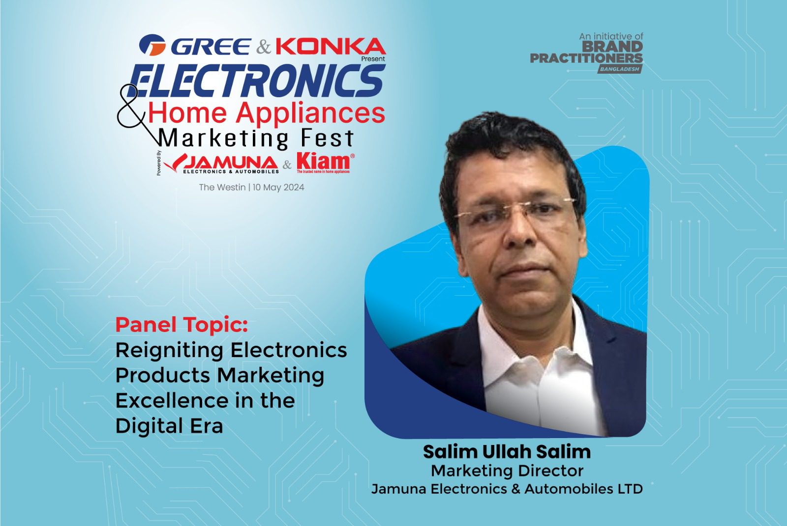 Salim Ullah Salim speaker of GREE-KONKA presents Electronics & Home Appliance Marketing Fest ...